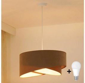 Brilagi - LED Lustr na lanku LYRA 1xE27/15W/230V hnědá/bílá