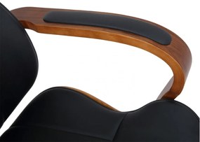 Bhm germany Kancelářská židle Melilla, syntetická kůže, ořech / černá