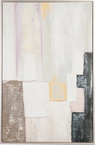 BIZZOTTO Obraz v rámu 120 x 80 cm šedo-béžový 0245268