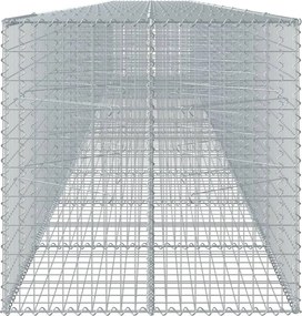 Gabionový koš s víkem 1 100 x 100 x 100 cm pozinkované železo 3295210