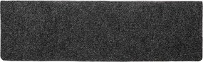 Schodové rohože samolepicí 5 ks 65 x 21 x 4 cm tmavě šedé s obdélníkovým okrajem 149724