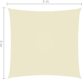 vidaXL Stínící plachta oxfordská látka čtvercová 3 x 3 m [135192] Barva: taupe