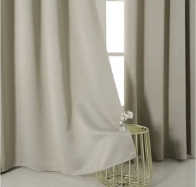 Závěs OXFORD 140x270 cm, světle béžový Zavěšení: Řasící páska
