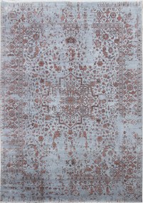 Ručne viazaný kusový koberec Diamond DC-SIRAPI Silver / copper, 180x275, červená, chodba / predsieň, Diamond Carpets India