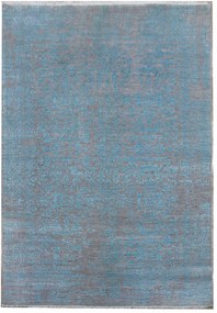 Diamond Carpets India, Ručně vázaný kusový koberec Diamond DC-JK 1 Silver/light blue, 160x230, modrá, chodba / předsíň