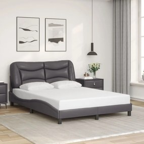 Rám postele s LED bez matrace Hvar šedý 140 x 190 cm 3213930