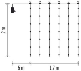 LED Venkovní vánoční řetěz 240xLED/8 funkcí 6,7 m IP44 teplá bílá