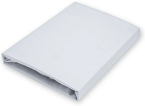Napínací saténové prostěradlo světle šedé Rozměr: 220x200