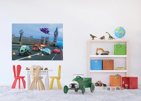 Dětská vliesová fototapeta na zed' Auta Londýn, Disney | 155 x 110 cm | DFTDNM 5202