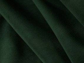 Třímístná pohovka judy levá 262 cm samet tmavě zelená MUZZA