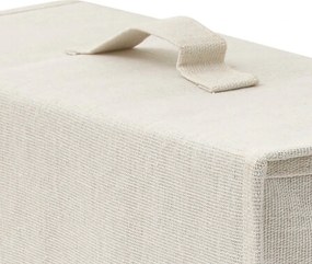 5Five® Úložný box Dressy Plus s lněným vzhledem, béžový, 40,5 x 15,5 x 31,5 cm