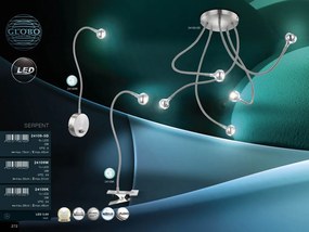 GLOBO Designová LED stolní lampa SERPENT 24109K