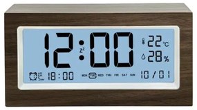 JVD Svítící digitální budík JVD SB2896 v imitaci dřeva