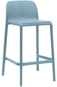 OnaDnes -20% Nardi Světle modrá plastová barová židle Lido Mini 65 cm