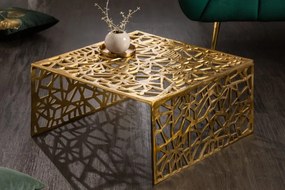 Konferenční stolek abstraktní 60cm zlatý / 40900