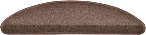 Schodové rohože 30 ks 56 x 17 x 3 cm kávově hnědé, půlkulaté 3365737