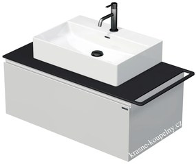Intedoor koupelnový nábytek TARA 90 cm s umyvadlem na desku, 1 zásuvka, TA 90 1Z KDP Varianta: A3416 Bílá MAT