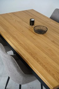Jídelní stůl s masivní dubovou deskou Klasik 1700 x 900 mm