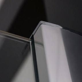 ROTH ELEGANT LINE GR2/900 sprchový kout 900x2000mm čtvrtkruhový, s dvoukřídlými otevíracími dveřmi, bezrámový, brillant/transparent, 131-9000000-00-02
