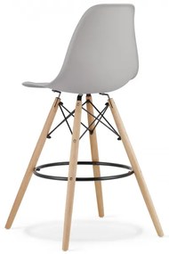 Set dvou jídelních židlí LAMAL - šedé (hnědé nohy) 2ks