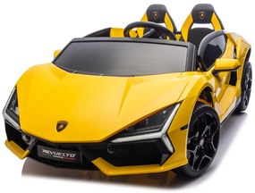 Dětské elektrické auto Lamborghini Revuelto XL STRONG žluté