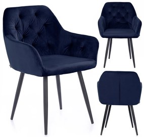 Designová židle Argento námořnická modrá