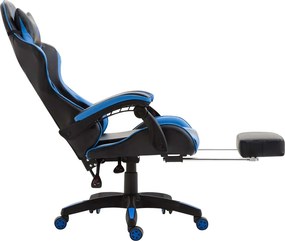 Kancelářská židle Ignite umělá kůže – černá/modrá
