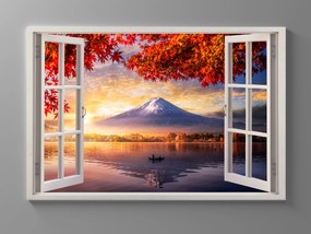 Obraz výhled na fuji japonsko Rozměr: 100 x 65 cm