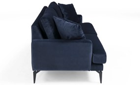 Atelier del Sofa 3-místná pohovka Papira 3 Seater - Navy Blue, Modrá