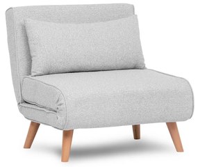 Hanah Home Rozkládací křeslo FOLDE šedé