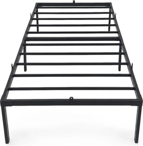Skládací kovový rám postele Lowa 90x200 černý