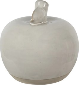 Béžová porcelánová dekorace jablko Apple XS - Ø 6*6 cm