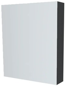 Mereo, Mereo Koupelnová zrcadlová skříňka 60 cm, galerka, 1x dvířka levá, Multidecor, Šedá antracit, MER-CN798G61SEAN