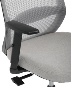 Ergonomická kancelářská židle AURELIE - šedá síťovina