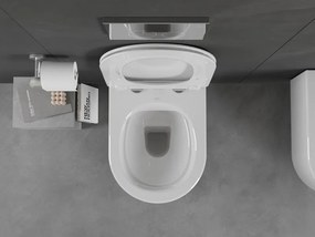 Mexen Sofia závěsná WC mísa Rimless, bílá lesk - 3354XX00