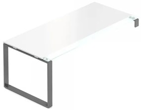 Stůl Creator 200 x 90 cm, grafitová podnož, 1 noha
