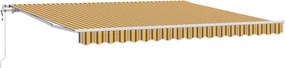 Stahovací markýza Vícebarevný 400 × 300 cm Látka a hliník 3330577