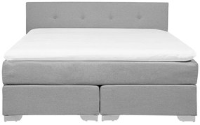 Kontinentální postel 160 cm CONSOLE (s roštem a matrací) (šedá). 1007243