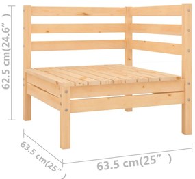 vidaXL Marketos 13dílná zahradní sedací souprava masivní borovice