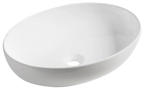 Laveo Desna, umyvadlo 51x39 cm, oválné pultové umyvadlo na desku, bílá, LAV-VUD_6251