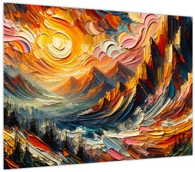 Obraz - Hory zalité sluncem (70x50 cm)