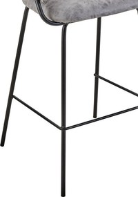 Černá/šedá čalouněná barová židle Tamzin – Premier Housewares
