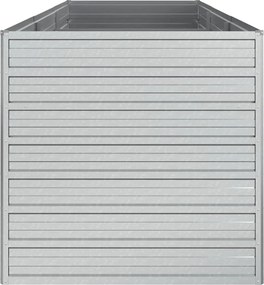vidaXL Zahradní vyvýšený záhon 240x80x77 cm pozinkovaná ocel [316886] Barva: Stříbrná