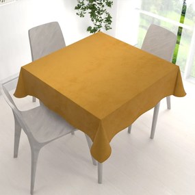 Biante Sametový čtvercový ubrus Velvet Premium SVP-047 Hořčicový 50x50 cm