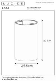 Lucide 09915/06/31 - LED Stmívatelné bodové svítidlo DELTO 1xGU10/5W/230V bílá