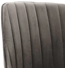 Otočné jídelní židle 2 ks tmavě šedé samet,  330757