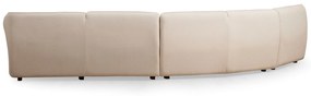 Atelier del Sofa Rohová sedací souprava Mentıs Corner 5 (L1+Cx+2Xr), Krémová