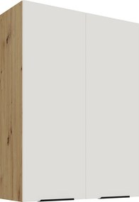 ARIA az | horní skříňka 80 G-108 2F policová | 80 cm | EXTRA VYSOKÁ | ANTI FINGERPRINT povrch | artisan/bílá