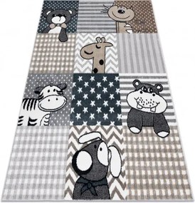Detský kusový koberec Fun Pets grey, 240x330, šedá, detská izba, Dywany Łuszczów