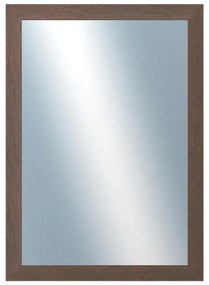 DANTIK - Zarámované zrcadlo - rozměr s rámem cca 50x70 cm z lišty RETRO hnědá (3144)